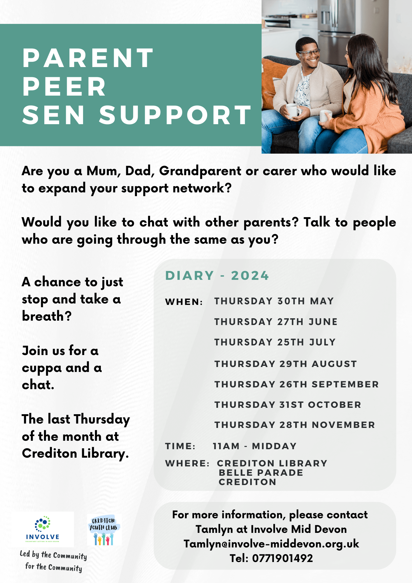 parent peer sen support • Involve