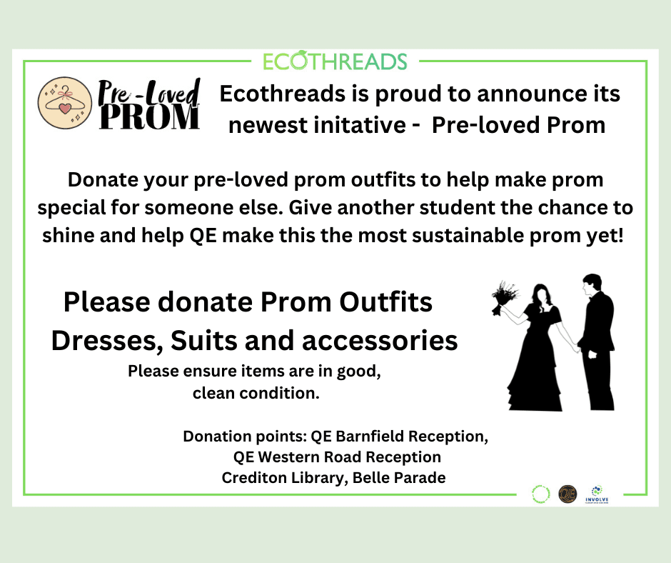 PRE-LOVED PROM - A NEW INITIATIVE FROM ECO THREADS • Involve